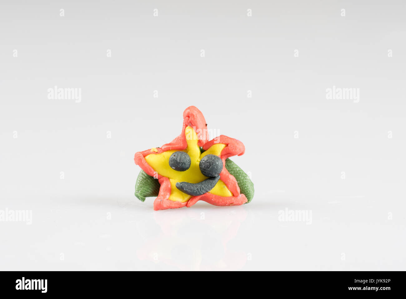 Plasticine figures, children's play, fairy-tale characters, white ...