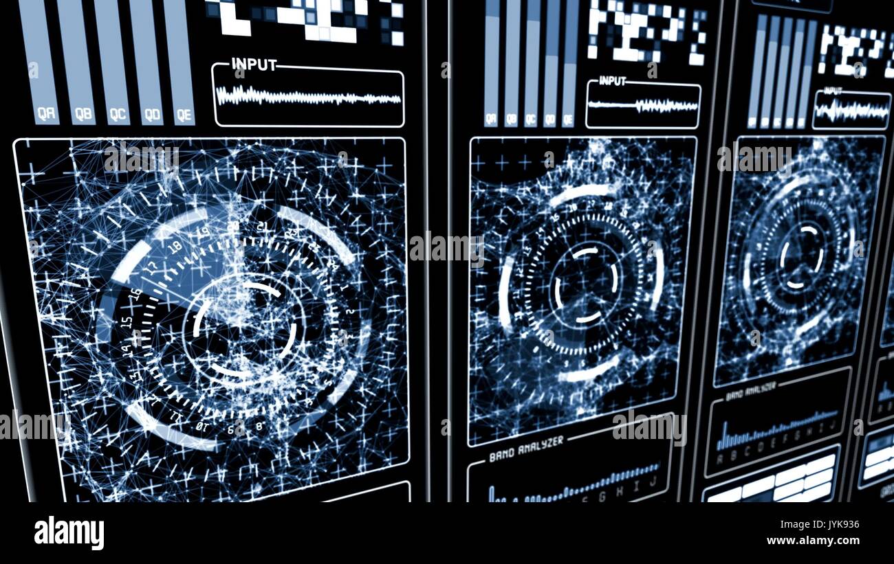 Futuristic Computer Screen Wallpaper