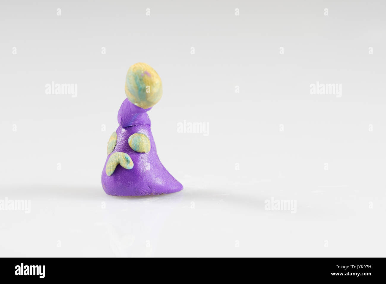 Plasticine figures, children's play, fairy-tale characters, white ...