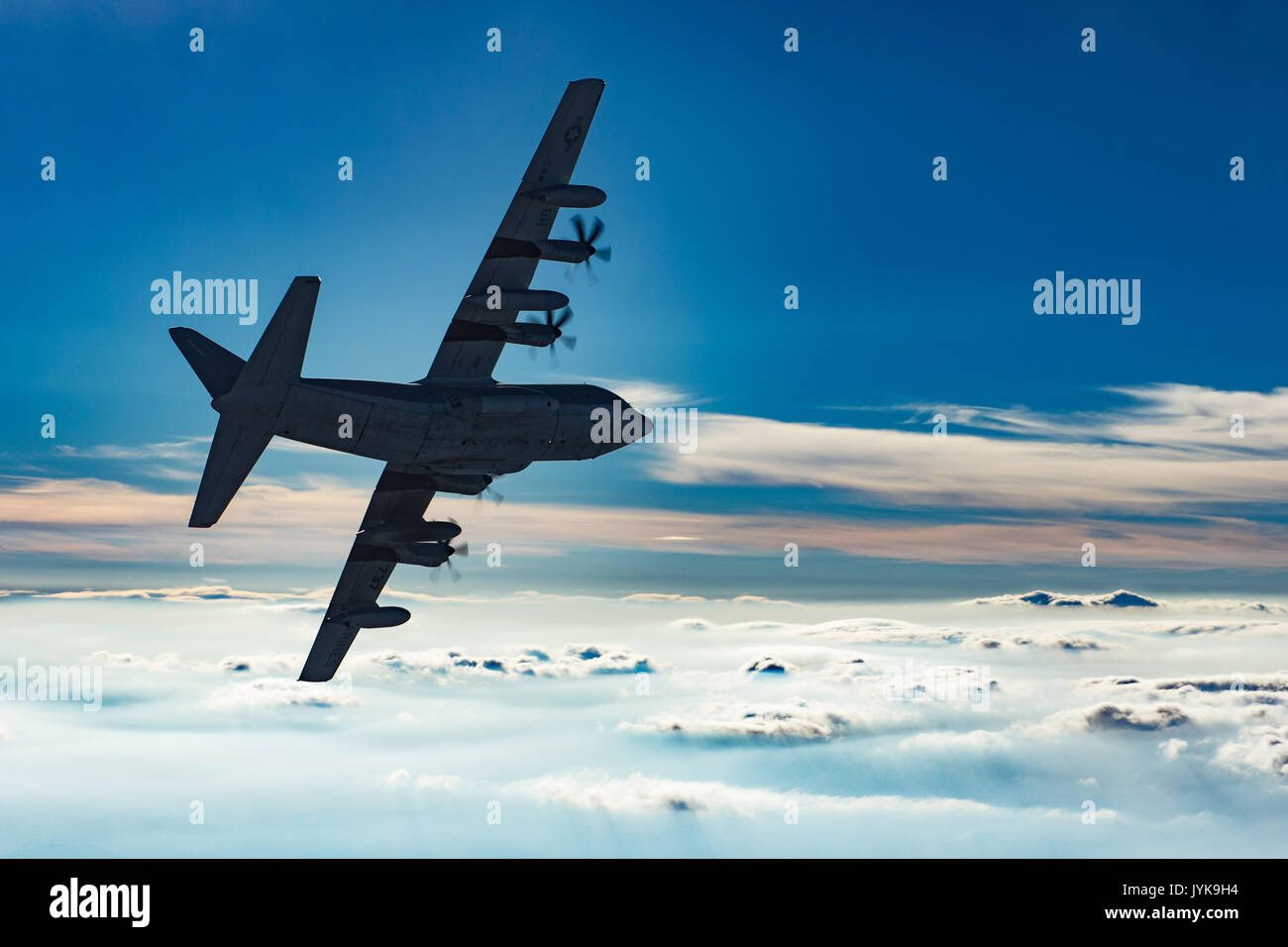 A U.S. Marine Corps KC-130J Hercules with Marine Aerial Refueler ...