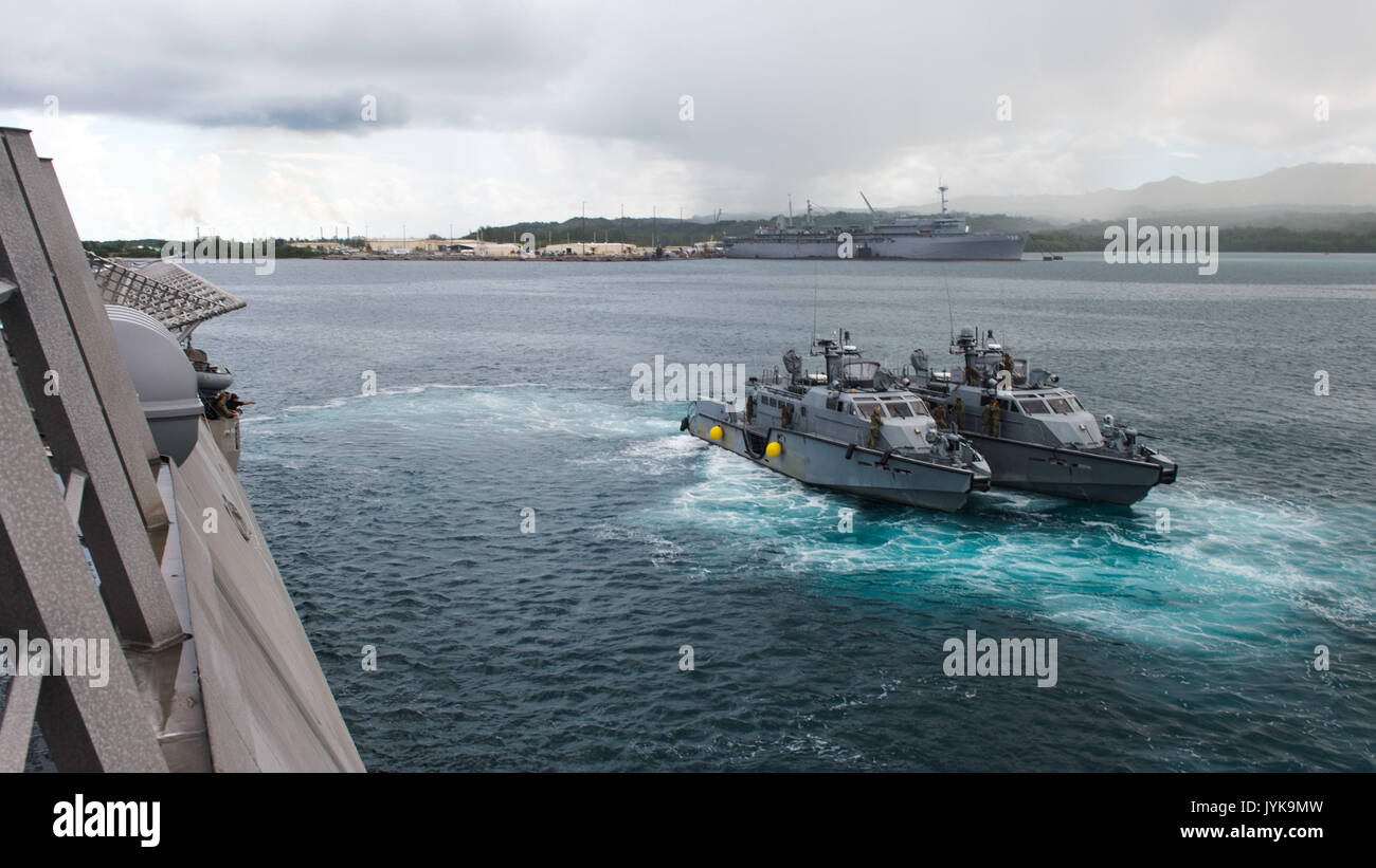 A MK VI patrol boat, assigned to Coastal Riverine Group-1, pulls ...