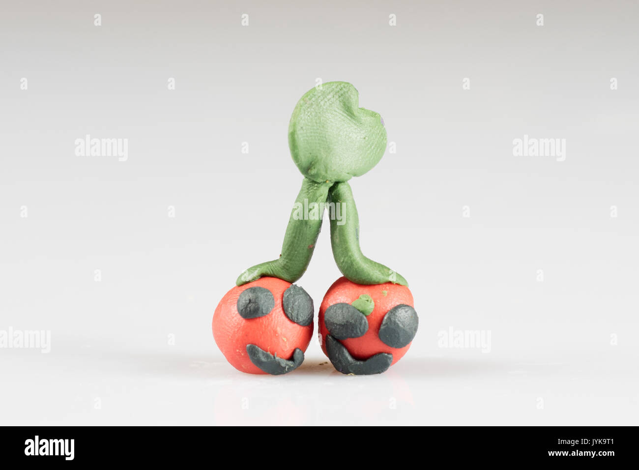 Plasticine figures, children's play, fairy-tale characters, white ...