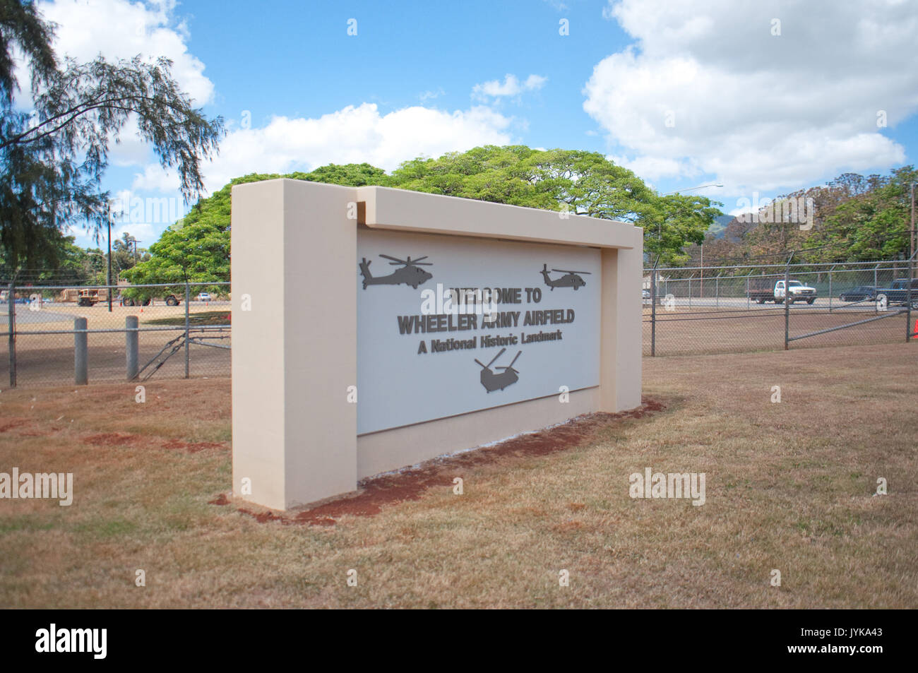 WHEELER ARMY AIRFIELD — New welcoming signs greet motorists and ...