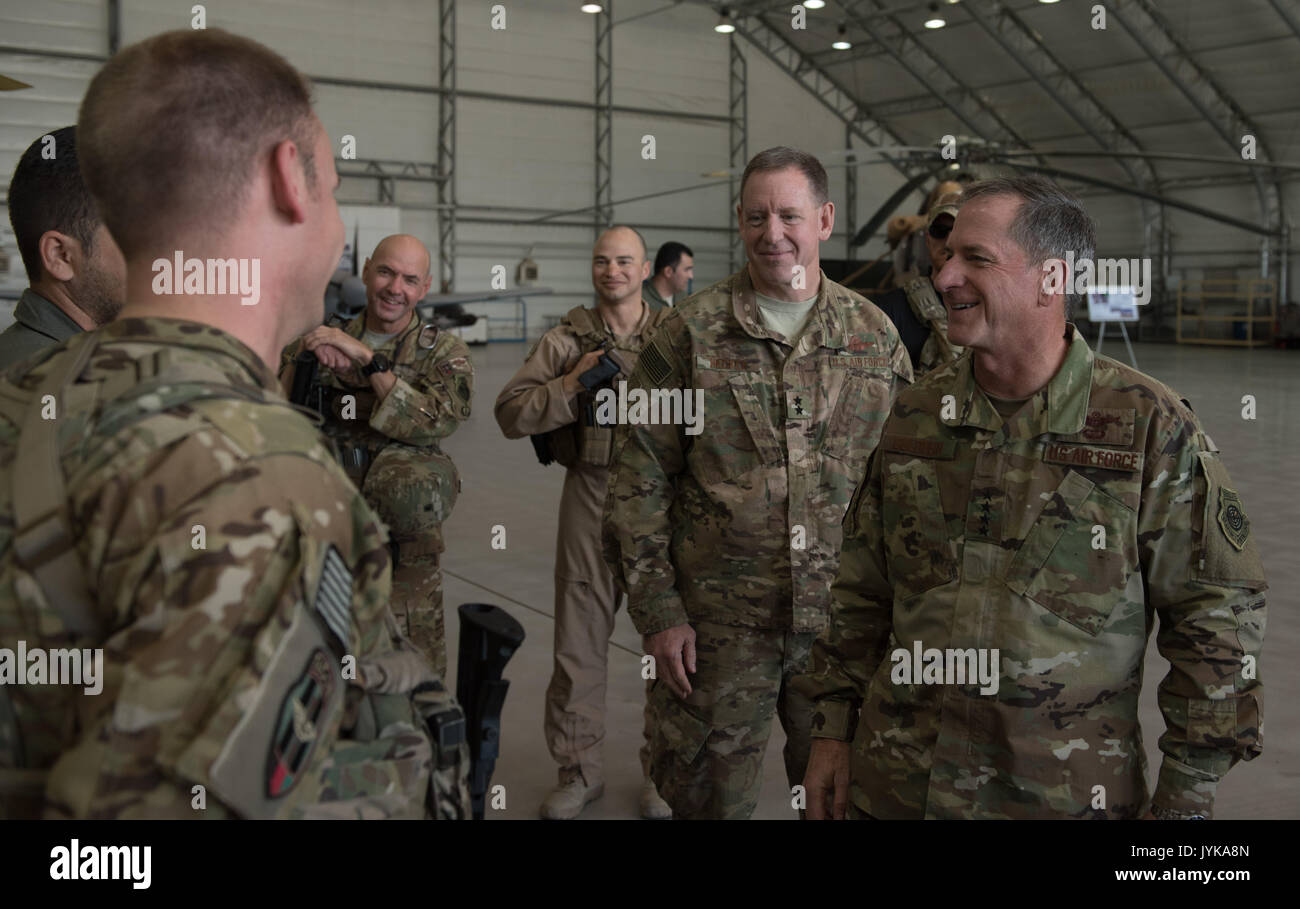 Air Force Chief of Staff Gen. David L. Goldfein, right, and Maj. Gen ...