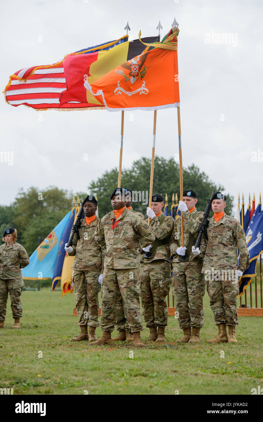 U.S. Soldiers with 39th Signal Battalion proudly assume the functions ...