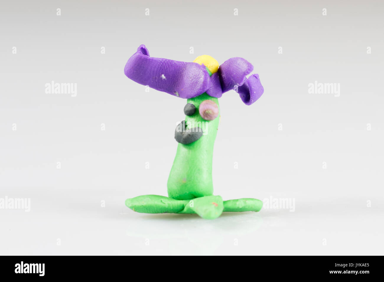 Plasticine figures, children's play, fairy-tale characters, white ...