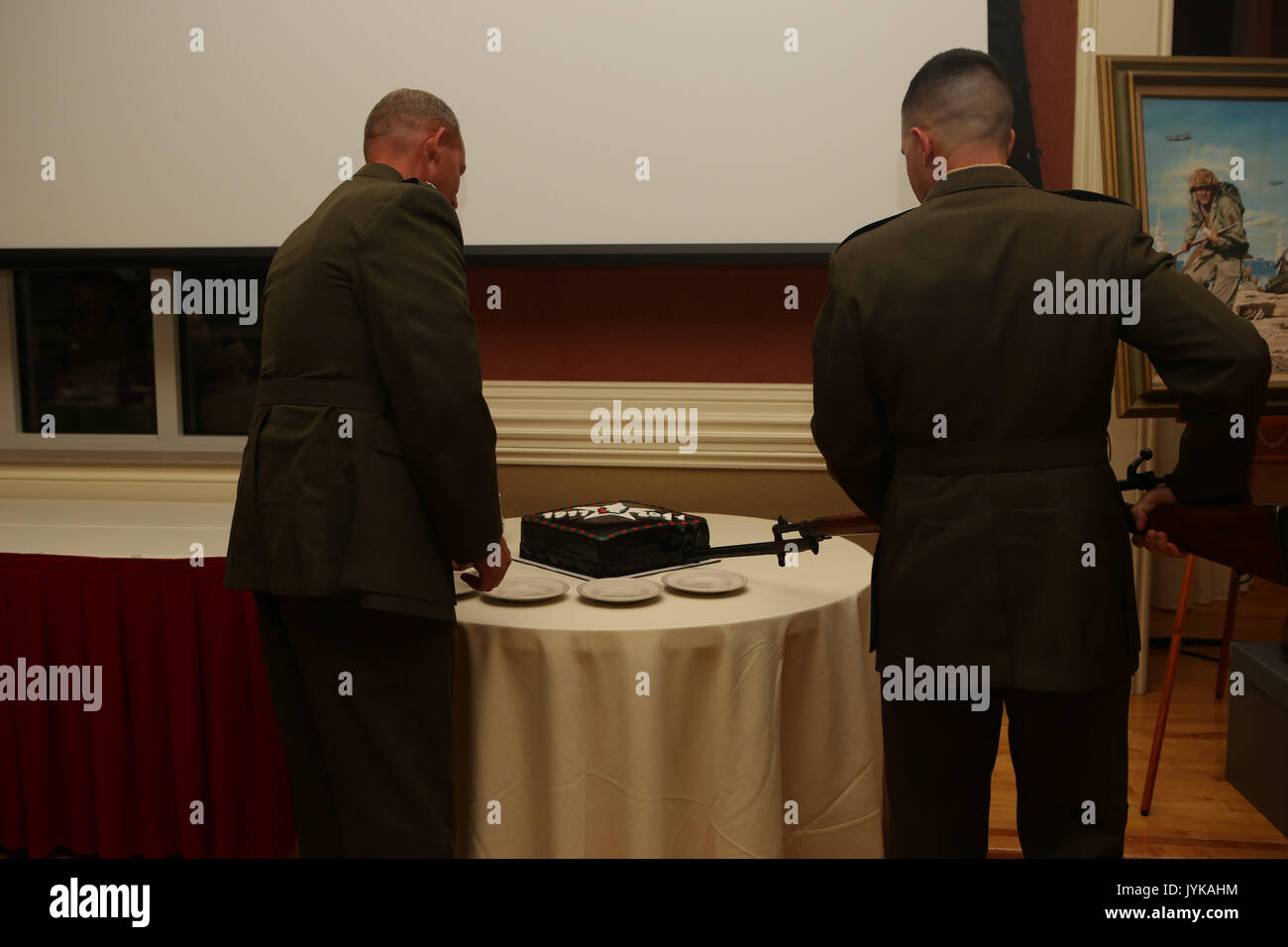 U.S. Marine Corps Brig. Gen. Benjamin T. Watson, right, assistant ...