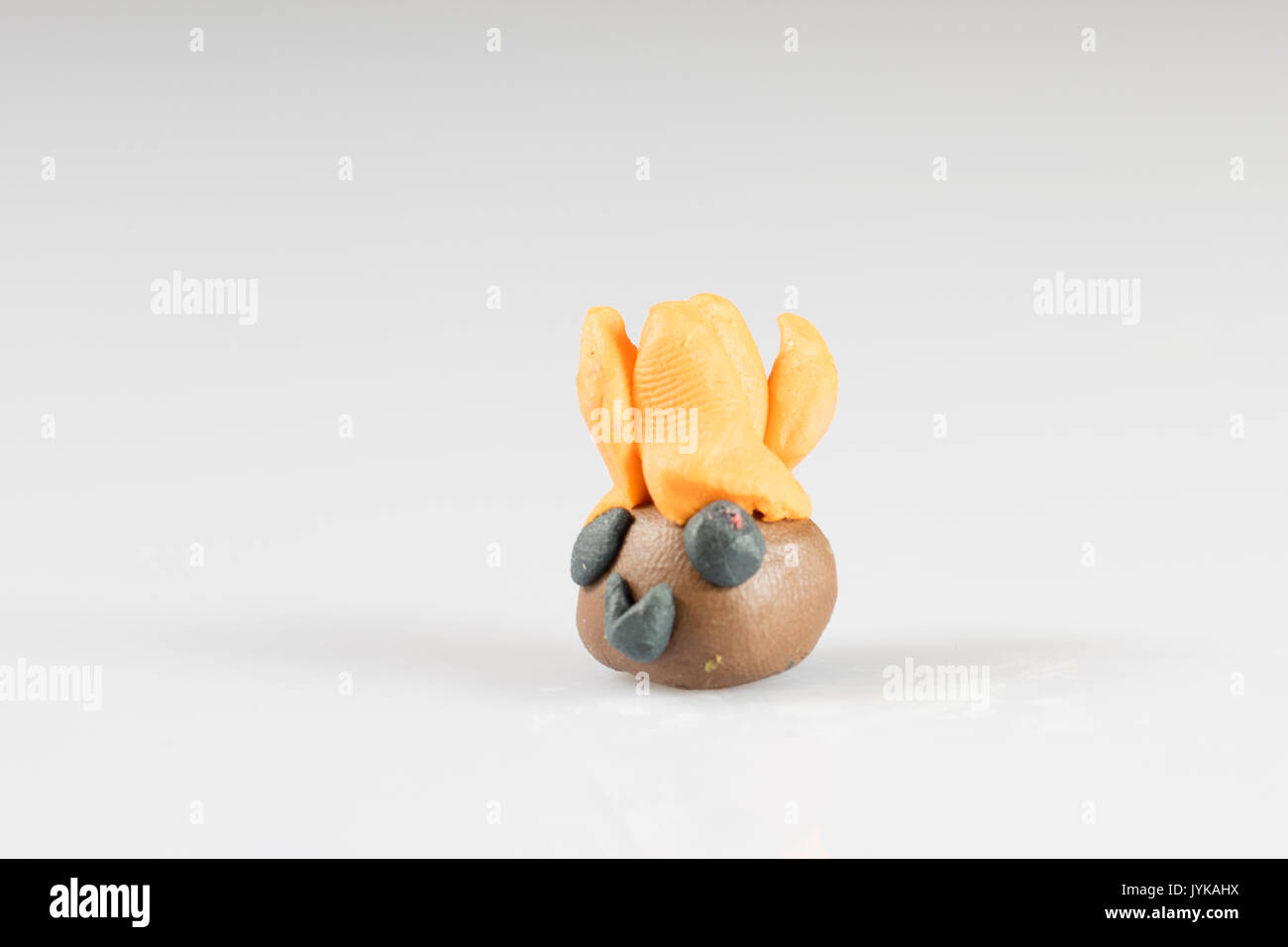 Plasticine figures, children's play, fairy-tale characters, white ...