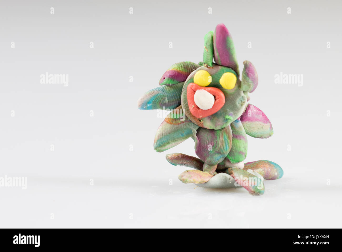 Plasticine figures, children's play, fairy-tale characters, white ...