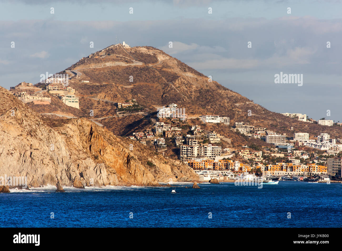 The downtown of Cabo San Lucas, the most popular resort town in Mexican ...