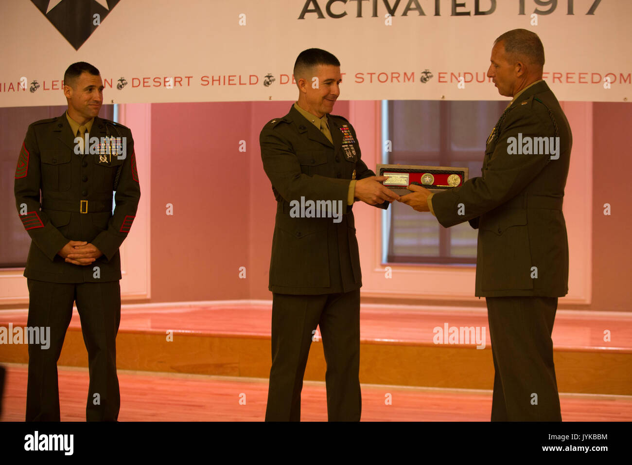 Brig. Gen. Benjamin Watson is presented a French Fourragere during an ...