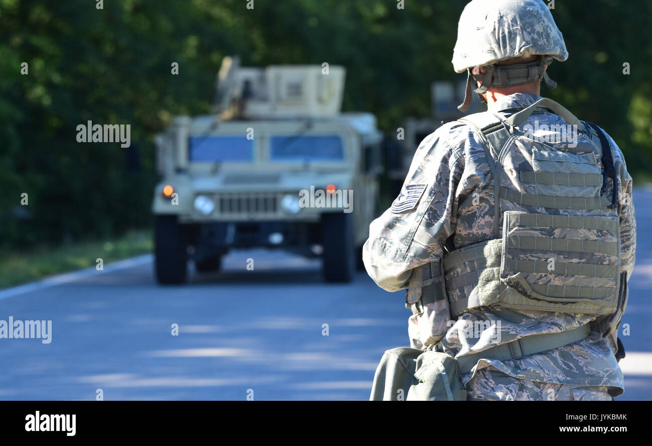 U.S. Air Force Tech. Sgt. Justin Nutter, a 509th Security Forces ...