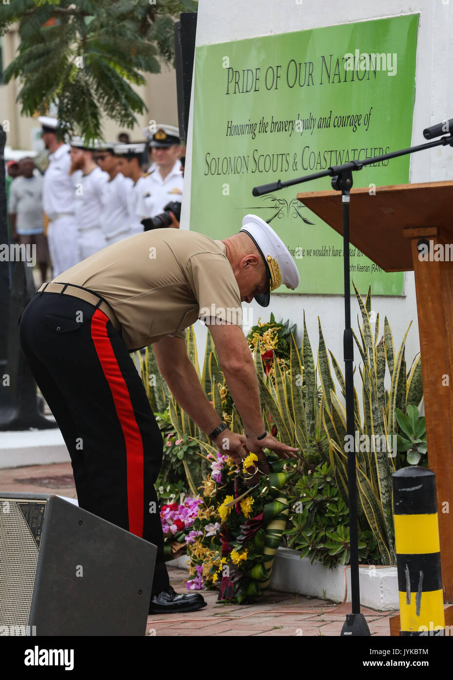 Commandant of the Marine Corps Gen. Robert B. Neller lays a wreath ...