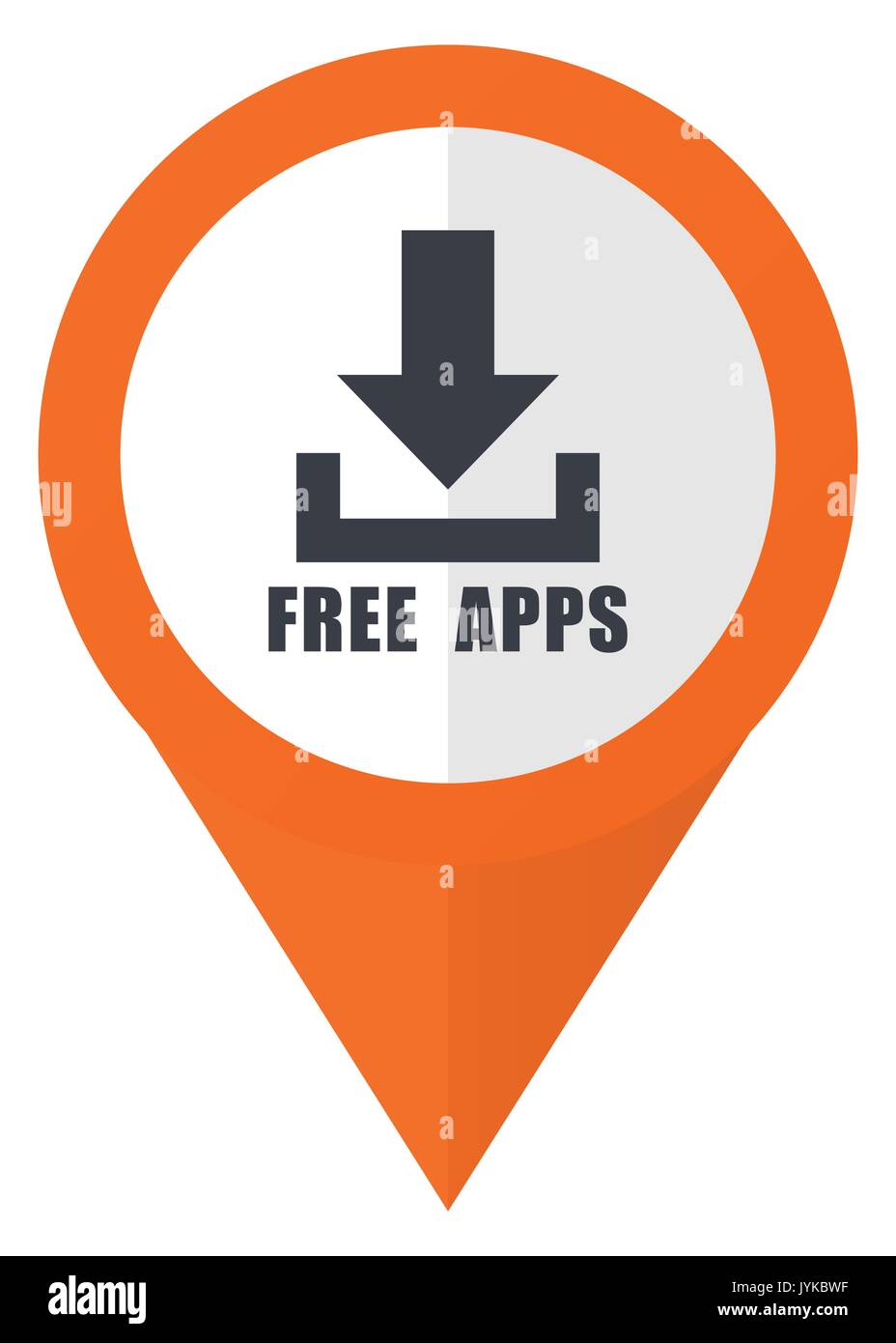 Free apps orange pointer vector icon in eps 10 isolated on white ... Free apps orange pointer vector icon in eps 10 isolated on white ...