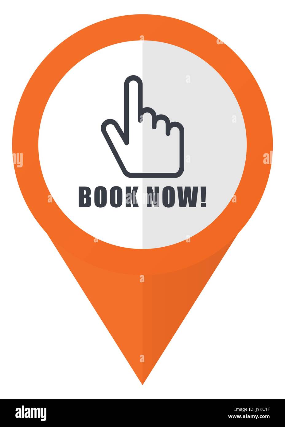 Book now pin hi-res stock photography and images - Alamy