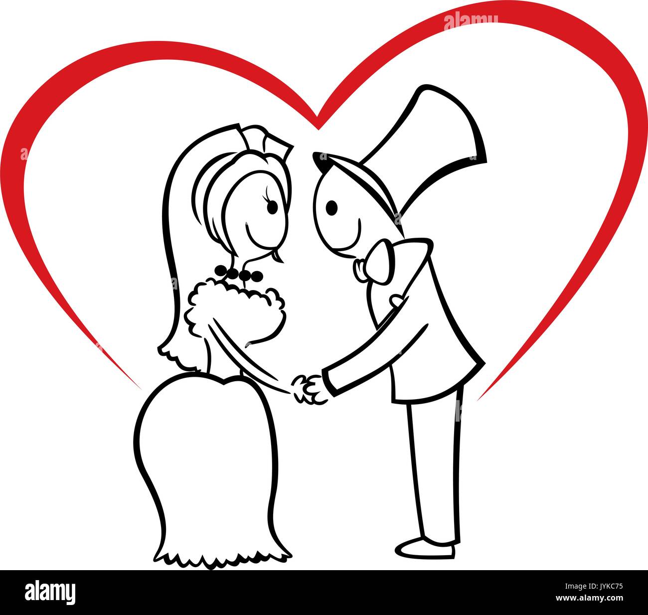 Married couple man holding Stock Vector Images - Alamy