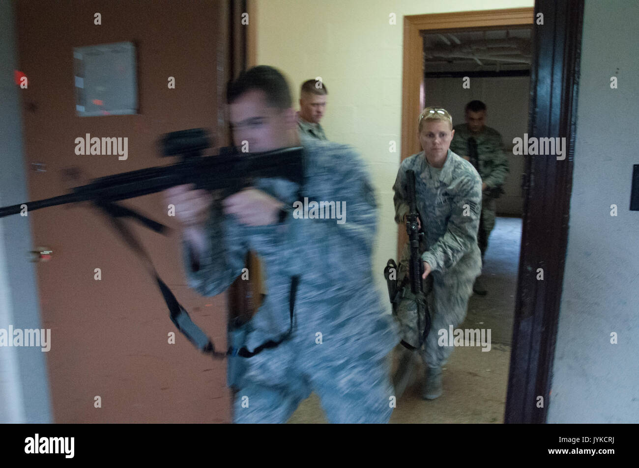 DAYTON, Ohio – Staff Sgt. Kyle Brophy (left), 88th Security Forces ...