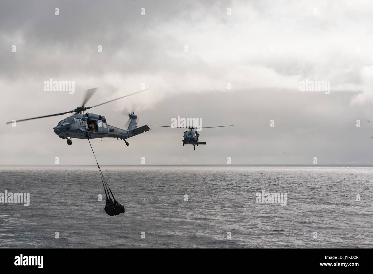 170812-N-ME396-141 ATLANTIC OCEAN (Aug. 12, 2017) MH-60S Sea Hawks ...
