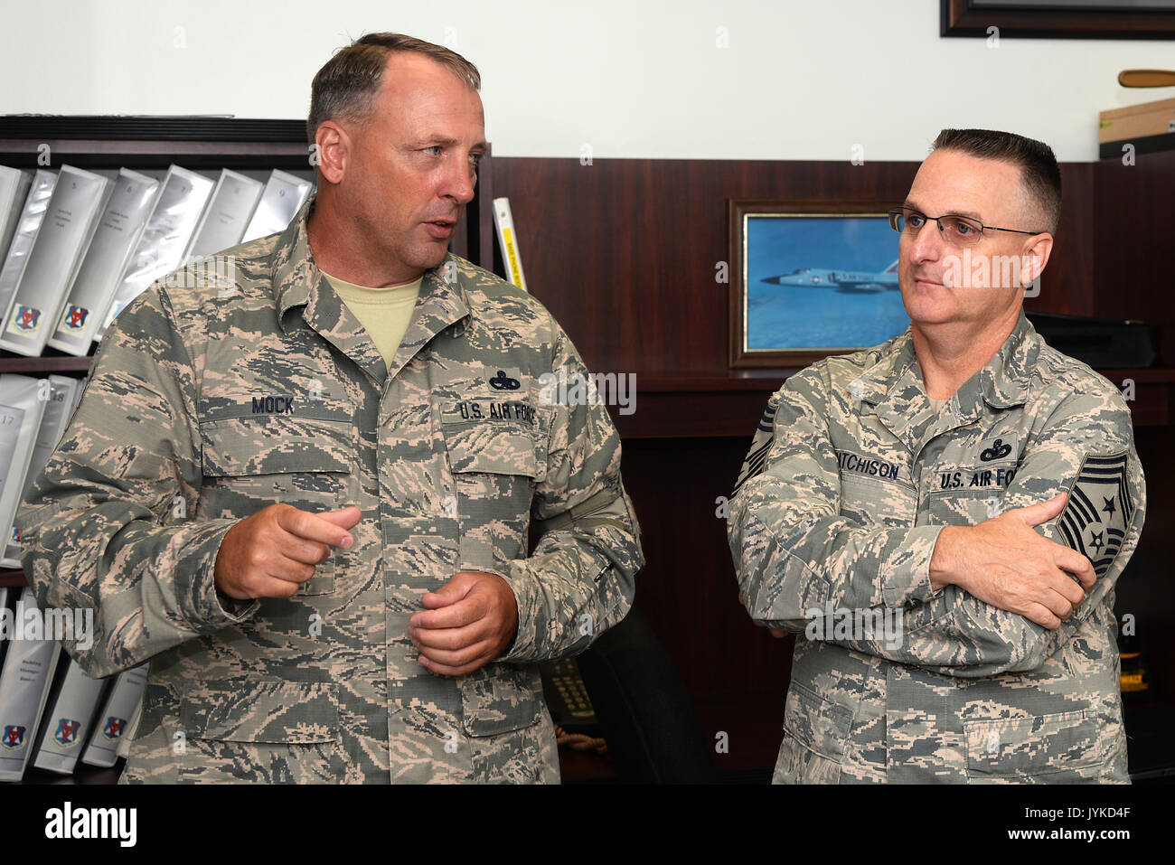 Air Force Senior Master Sgt. Christopher G. Mock, chief enlisted ...