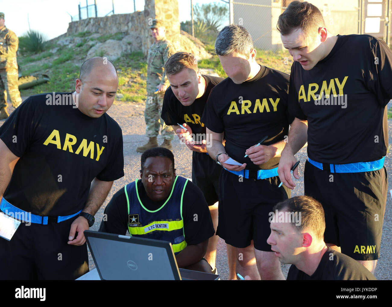 U.S. Army Intelligence Center of Excellence Students and Cadre study a ...