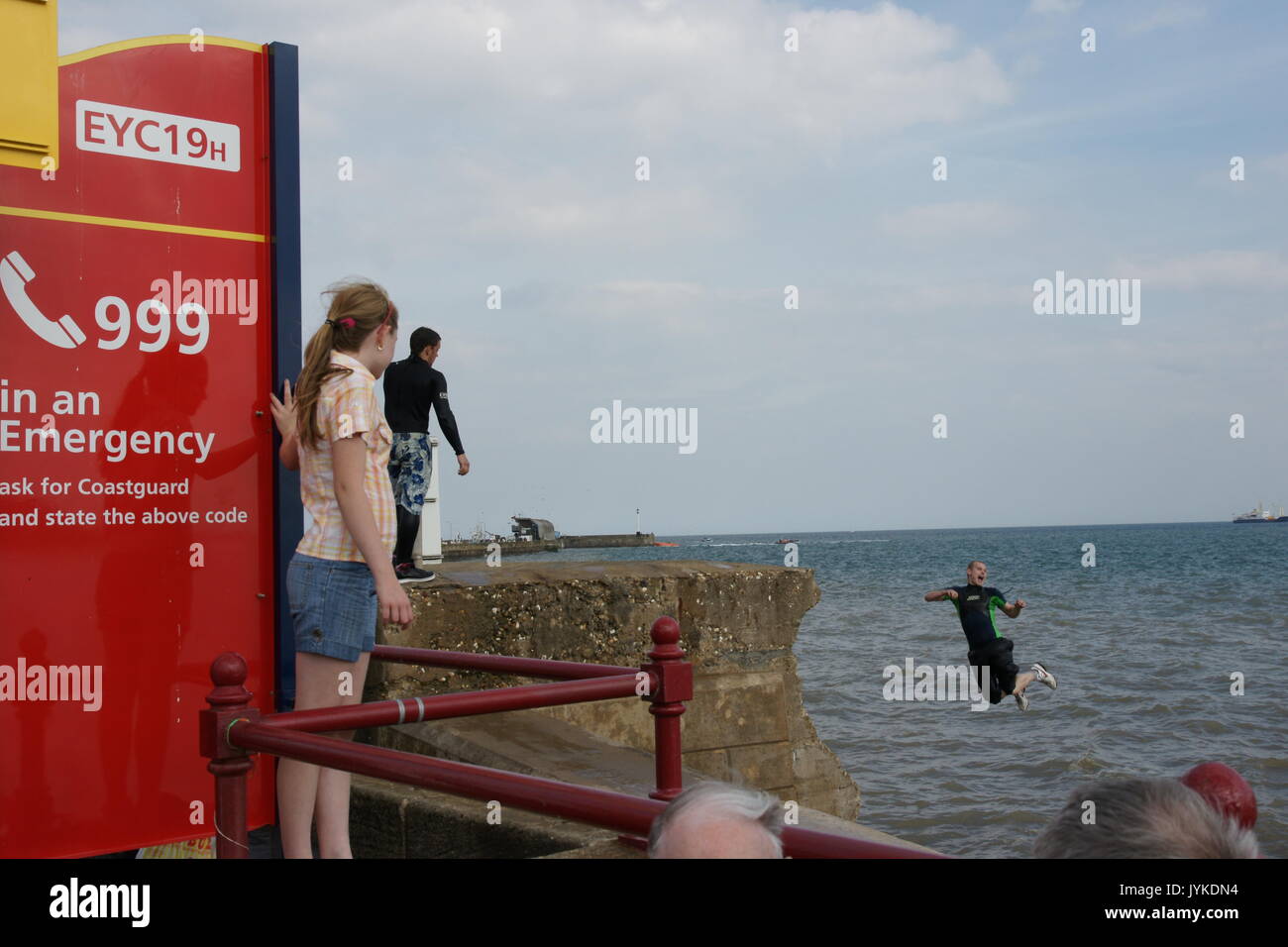 Jumping Off Harbour Wall High Resolution Stock Photography and Images ...