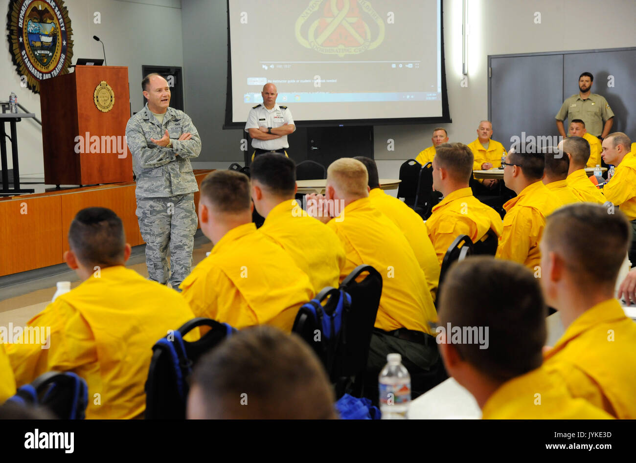 Maj. Gen. Michael Stencel, The Adjutant General, Oregon, addresses ...