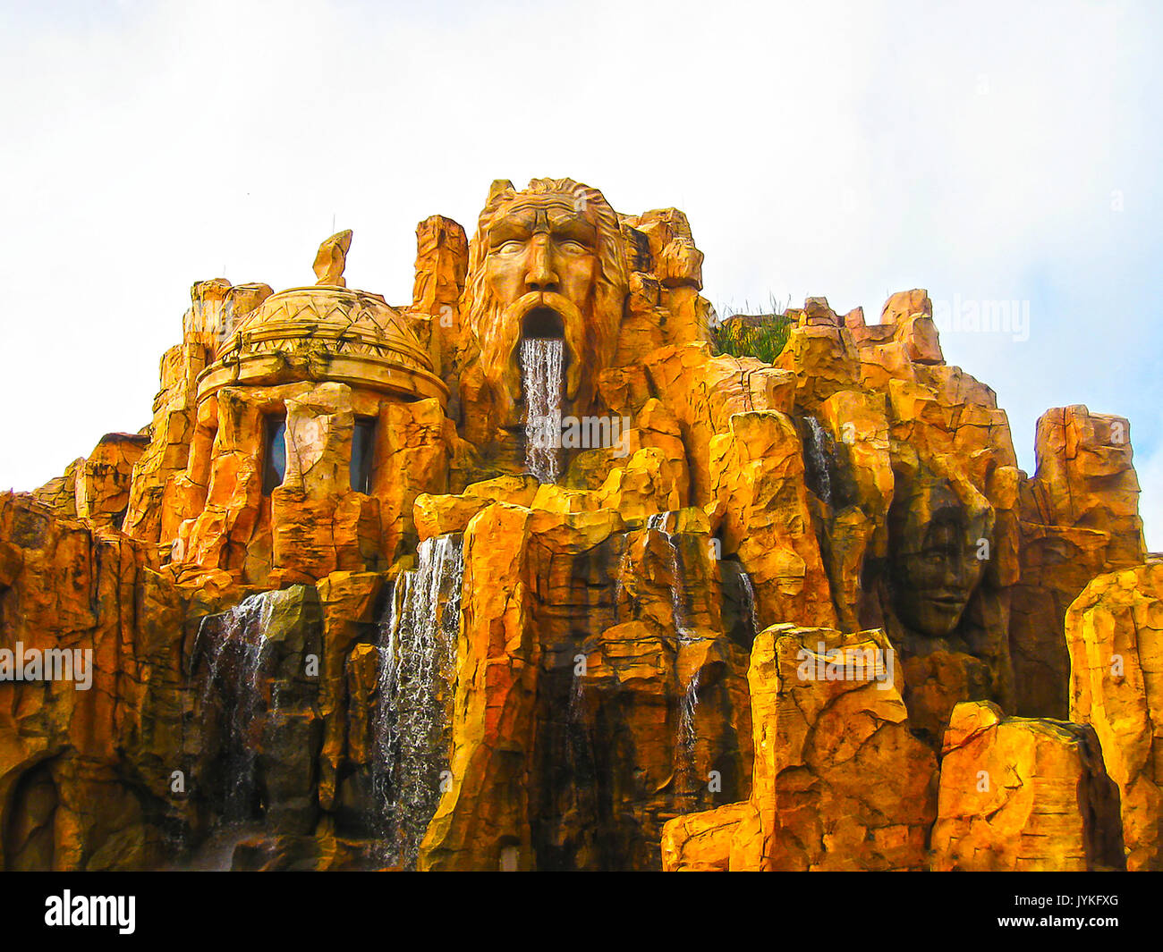 Orlando, USA - January 02, 2014: The themed attractions at Universal ...