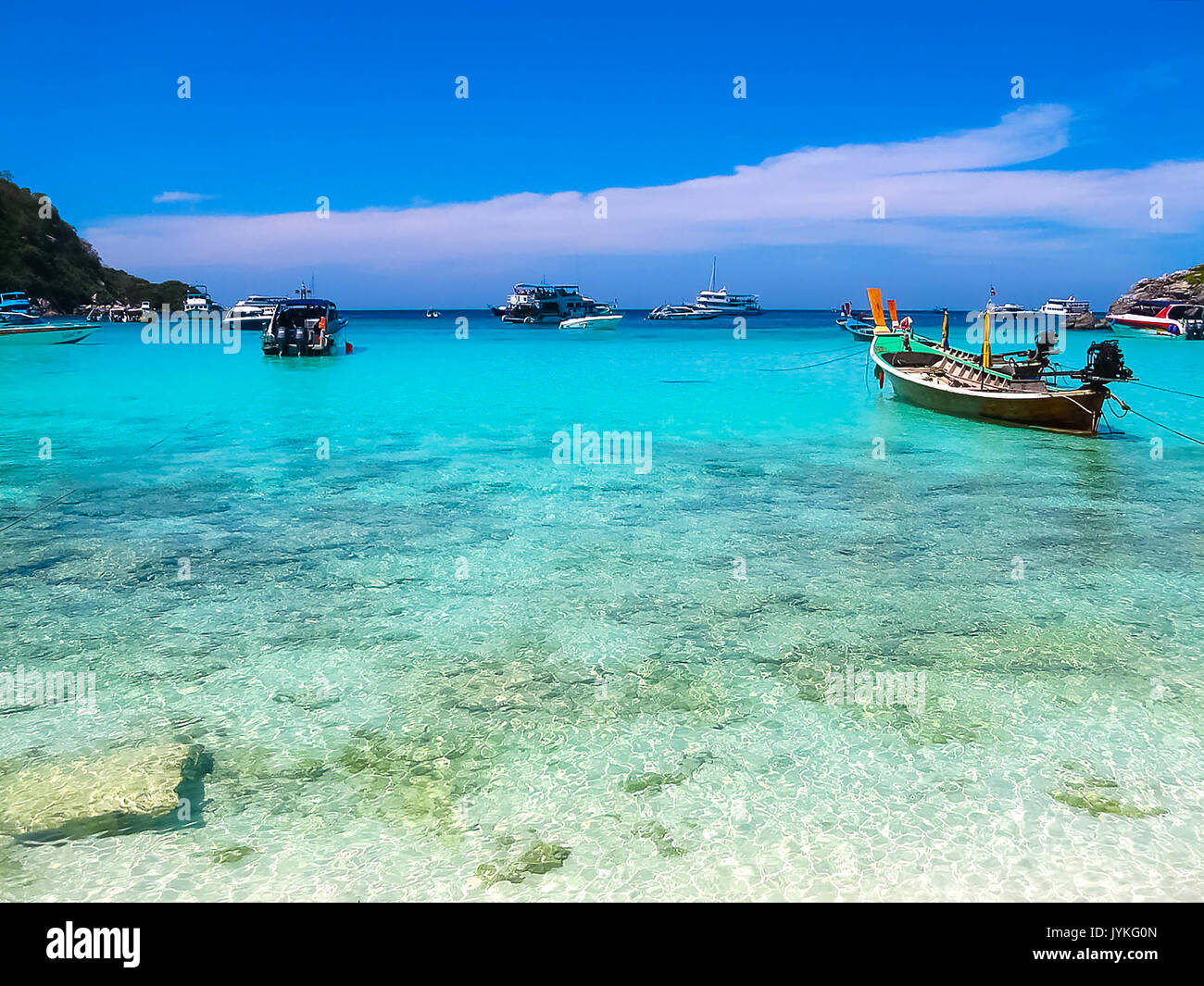 Beautiful beach on a tropical island Koh Racha Yai Stock Photo - Alamy
