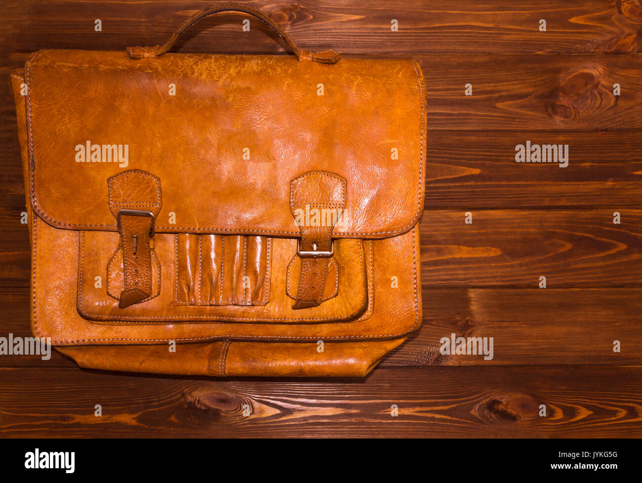 Old leather briefcase hi-res stock photography and images - Alamy