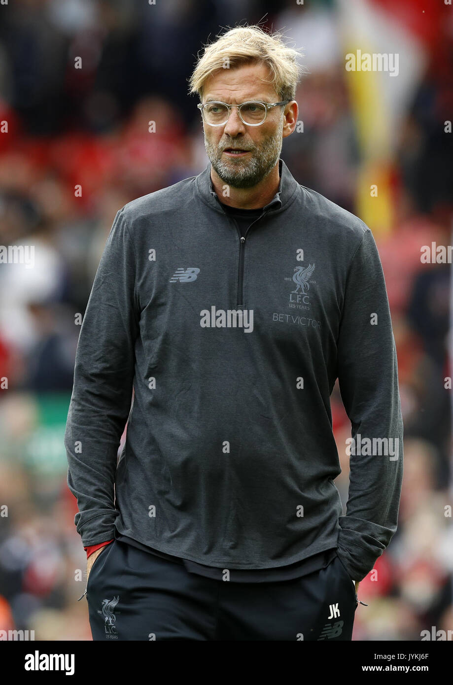 Liverpool manager Jurgen Klopp during the Premier League match at ...