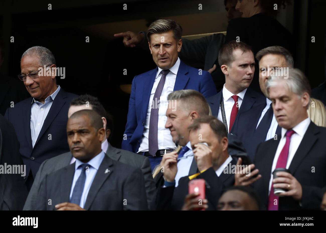 Chairman of Crystal Palace Steve Parish in the stands during the ...