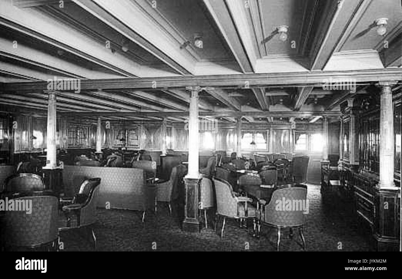 2nd Class Library on the RMS Olympic Stock Photo - Alamy