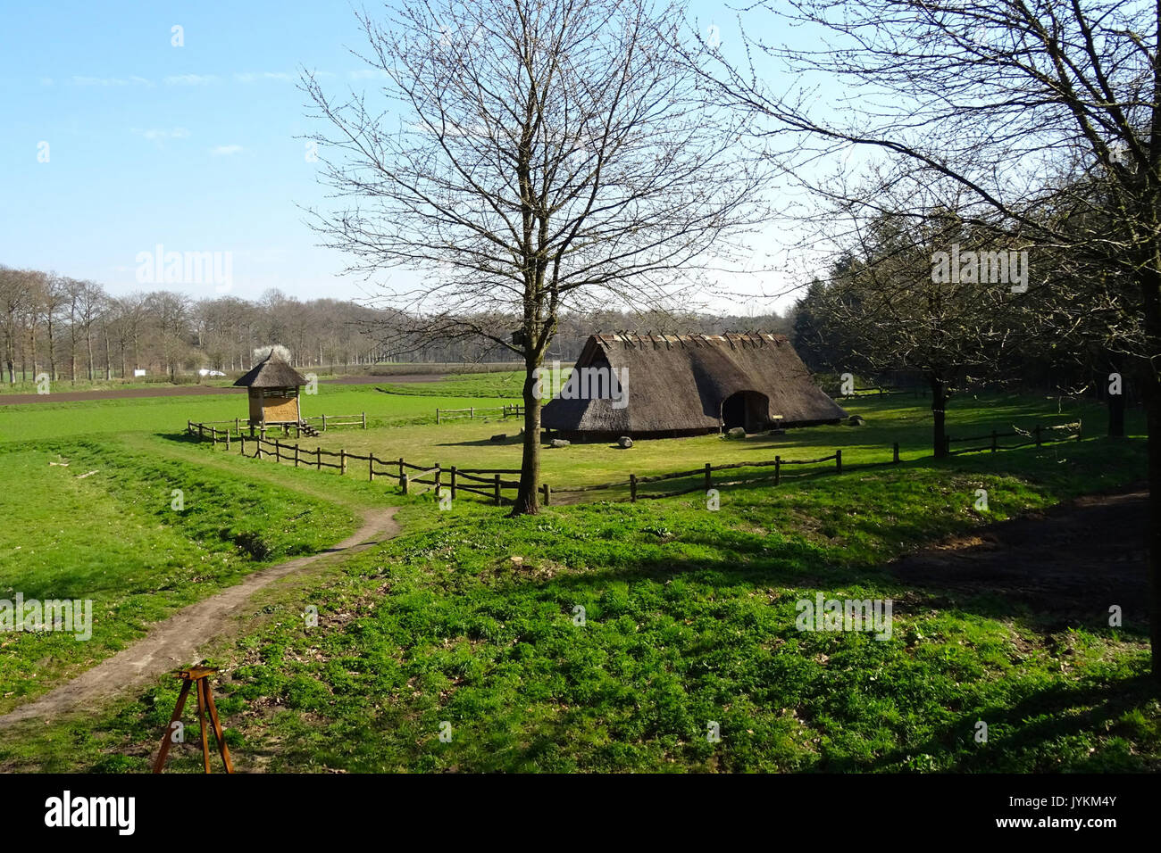 Reconstruction iron age farm hi-res stock photography and images - Alamy