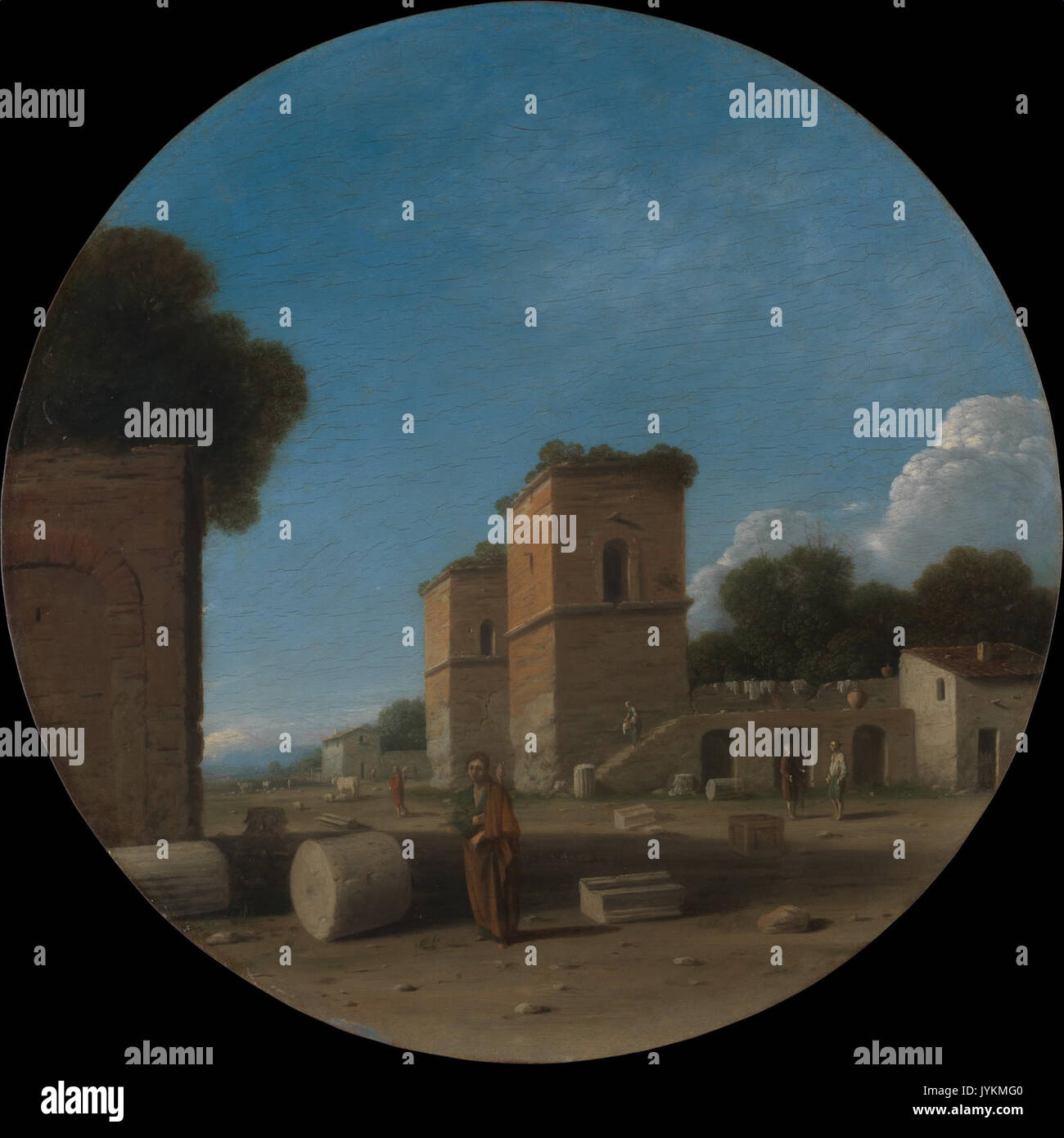 A Roman Landscape with Figures MET DP293064 Stock Photo - Alamy