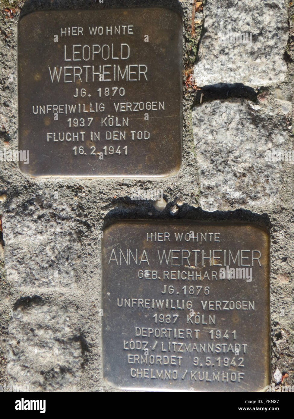 Stolpersteine installation hi-res stock photography and images - Alamy