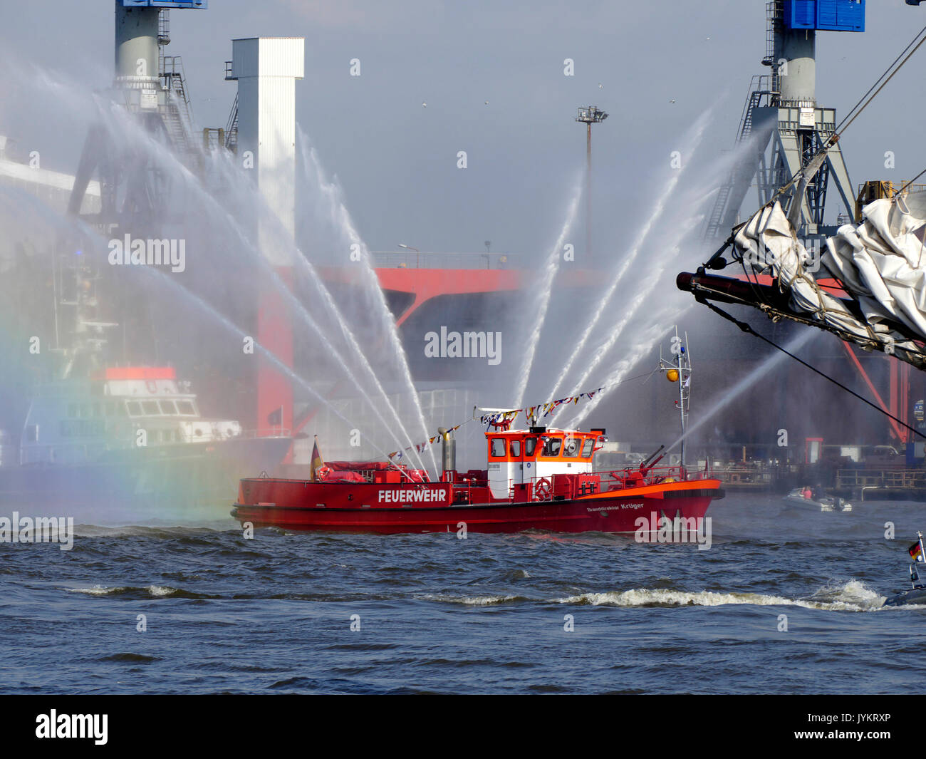 Germany Hamburg Hafengeburtstag Birthday Festival in May Stock Photo ...