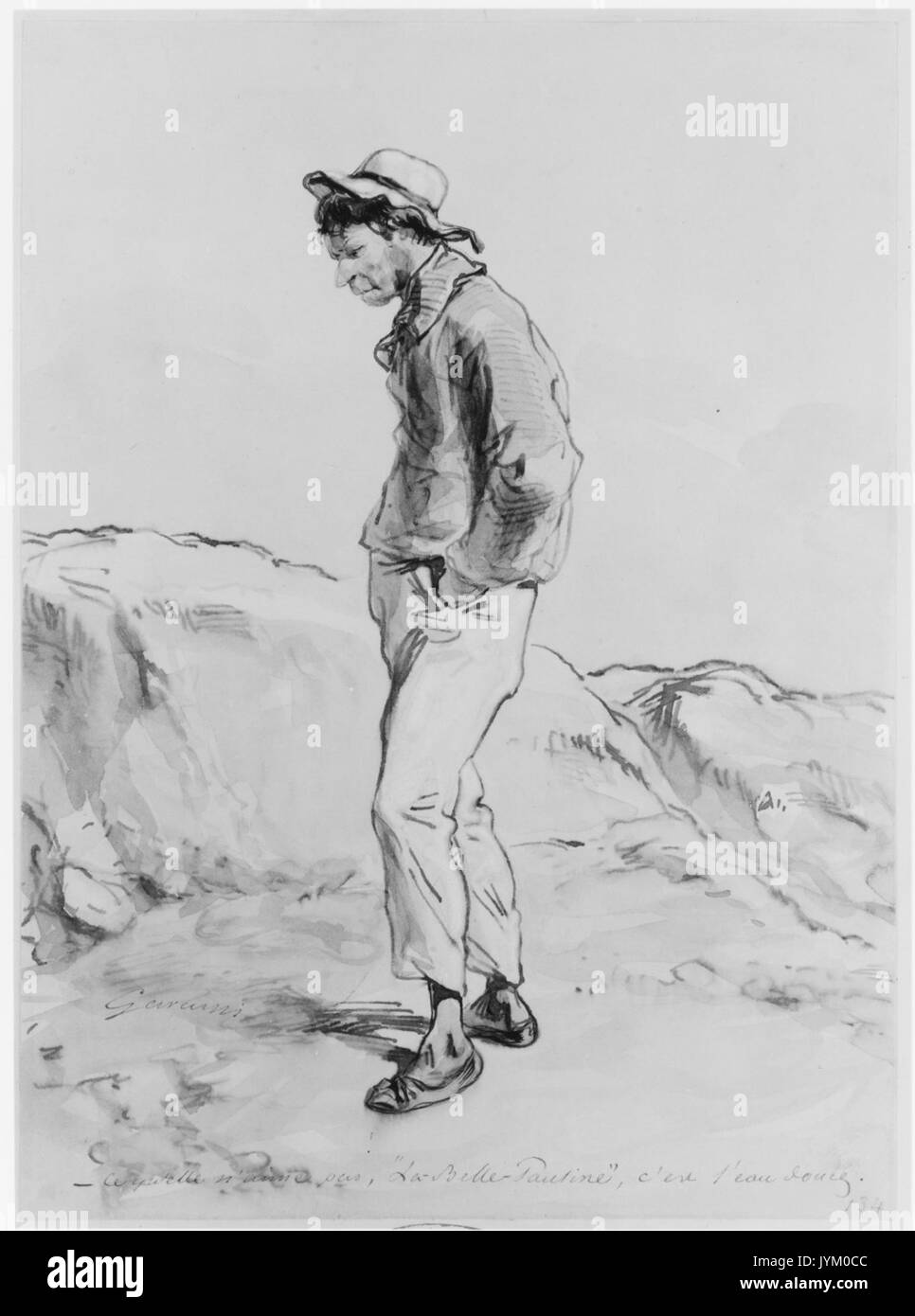 Sea shore art Black and White Stock Photos & Images - Alamy