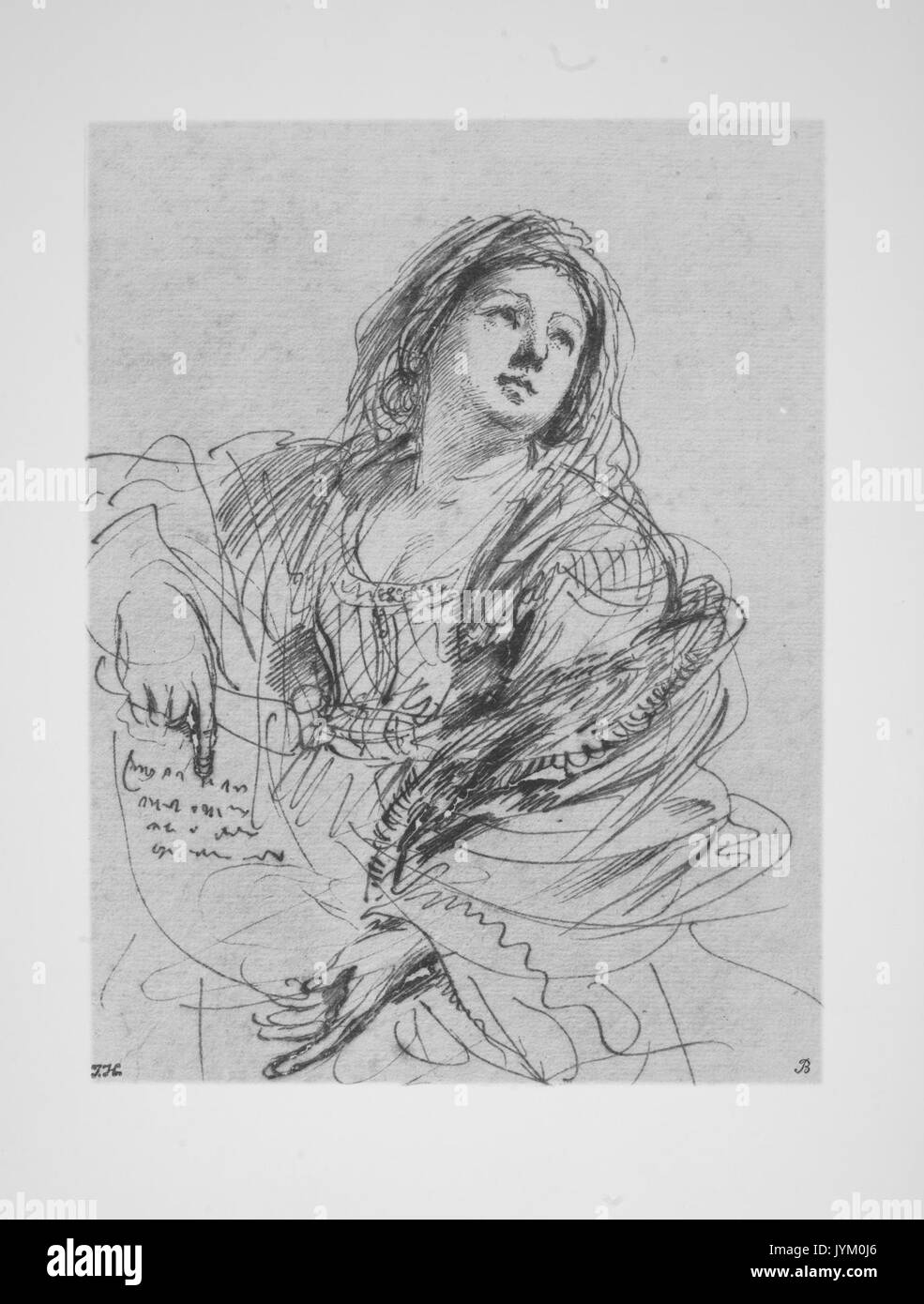 A Sibyl Holding a Scroll (Study for the Cimmerian Sibyl) MET 12362 ...