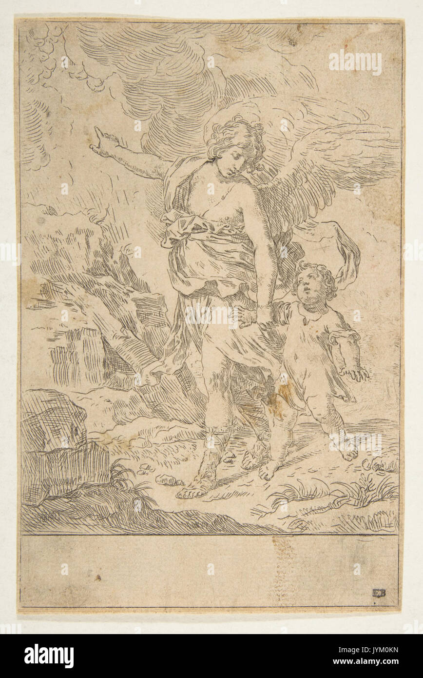 A guardian angel walking with a child MET DP815132 Stock Photo - Alamy