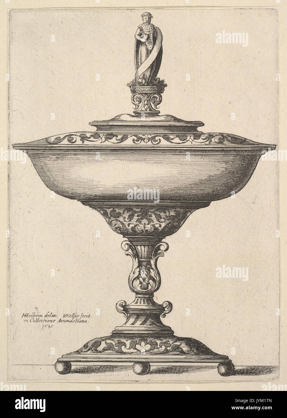 A wide cup with ball feet MET DP823948 Stock Photo - Alamy