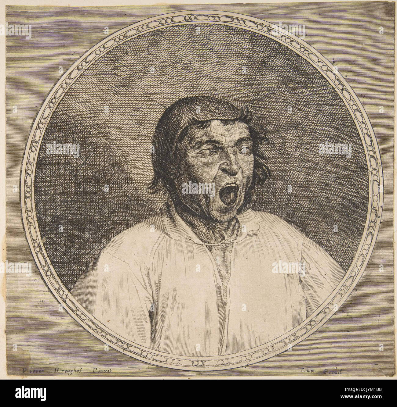 A Peasant Yawning MET DP818321 Stock Photo - Alamy