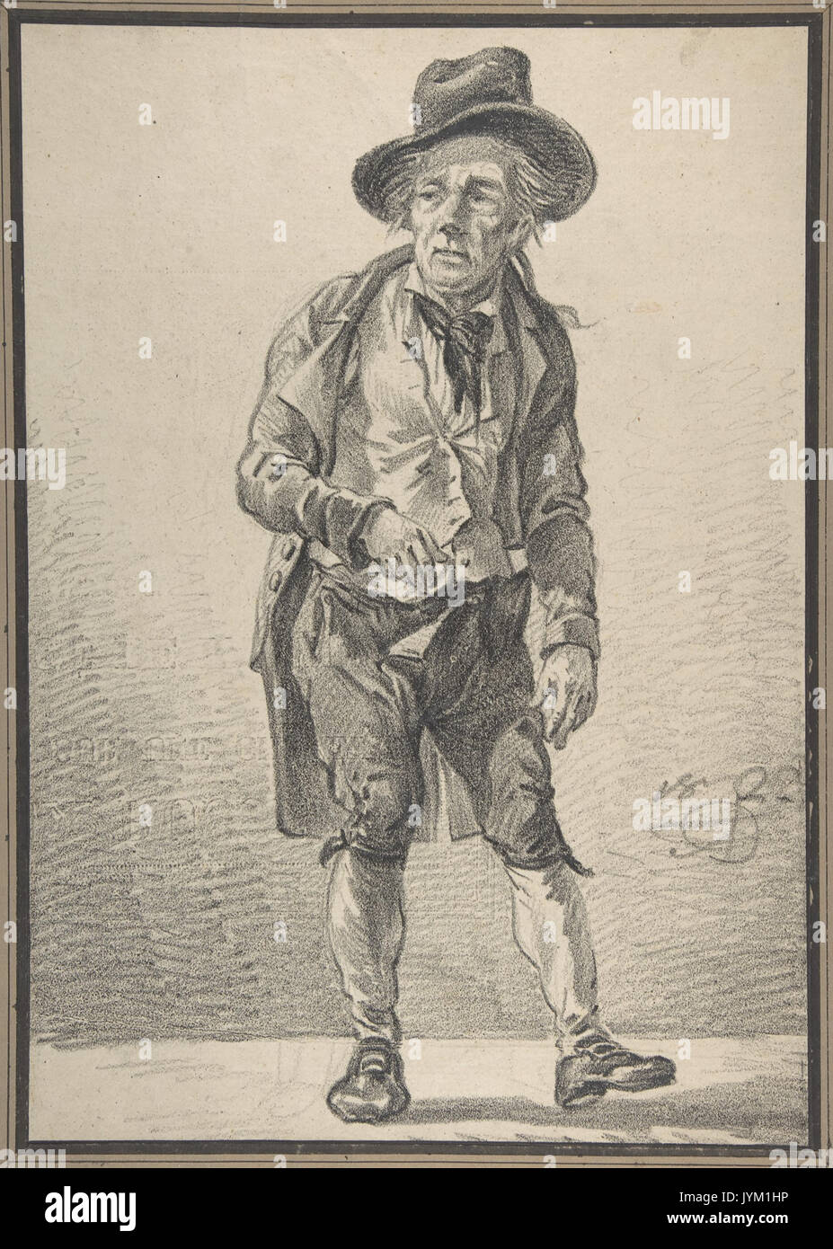 A Drunken Man Standing MET DP800160 Stock Photo - Alamy
