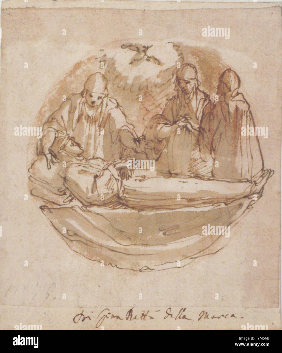 A Nun on Her Deathbed, the Holy Spirit Above MET 62.129.5 Stock Photo ...