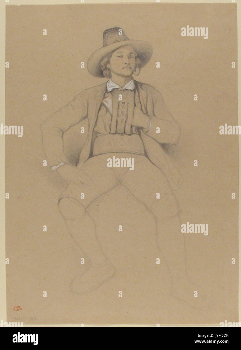 Pipe smoking seated man hi-res stock photography and images - Alamy