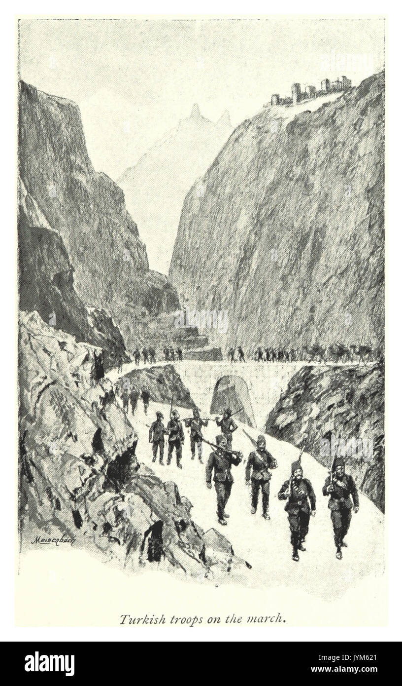 Turkish army of the 19th century Cut Out Stock Images & Pictures - Alamy