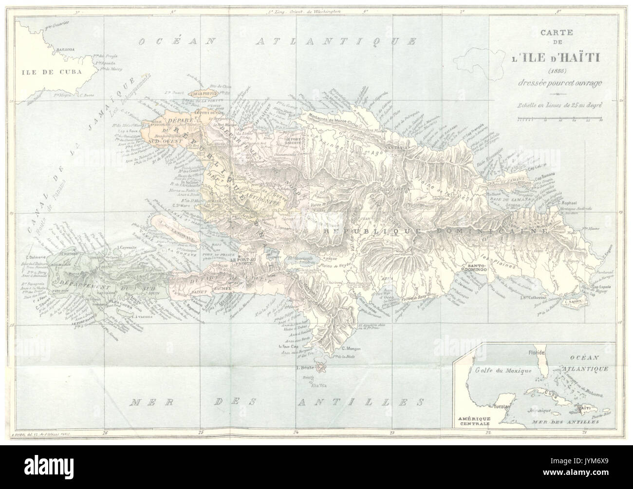 Historic Haiti Map High Resolution Stock Photography and Images - Alamy