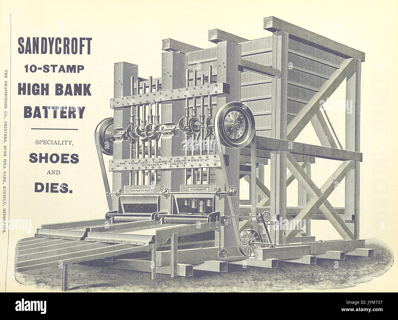 SANDYCROFT Industrial Gold Stamp Mill Stock Photo - Alamy