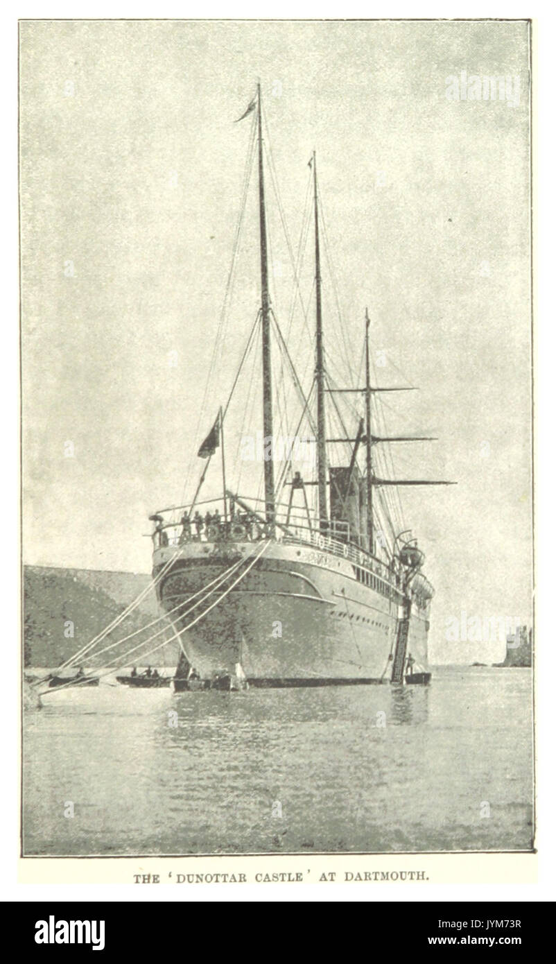 R.M.S. DUNOTTAR CASTLE at Dartmouth Stock Photo - Alamy