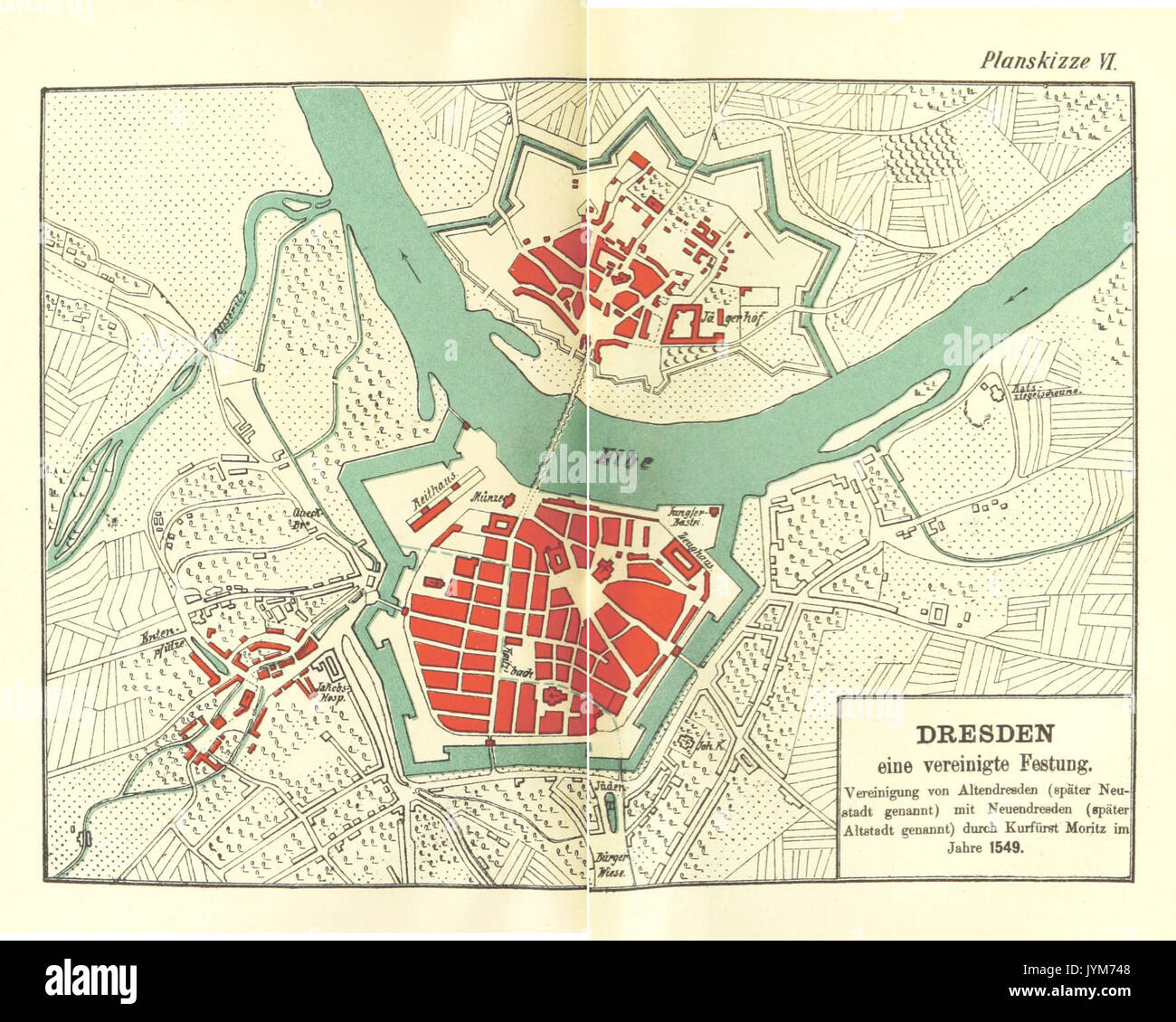 Ancient dresden map hi-res stock photography and images - Alamy