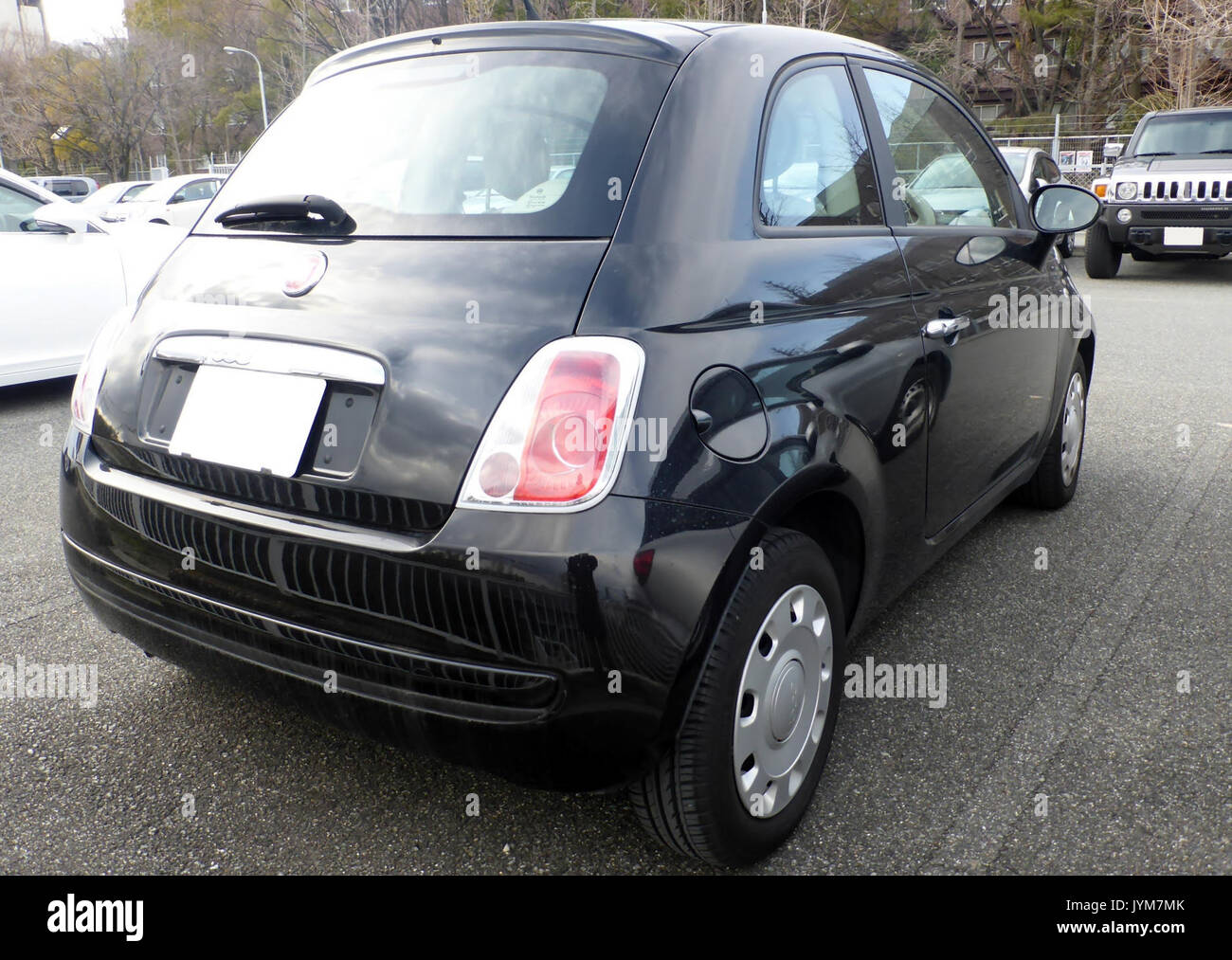 3rd generation FIAT 500 Pop rear Stock Photo - Alamy